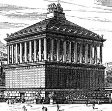 Das Mausoleum von König Mausollos II. in Halikarnassos | weltwunder ...
